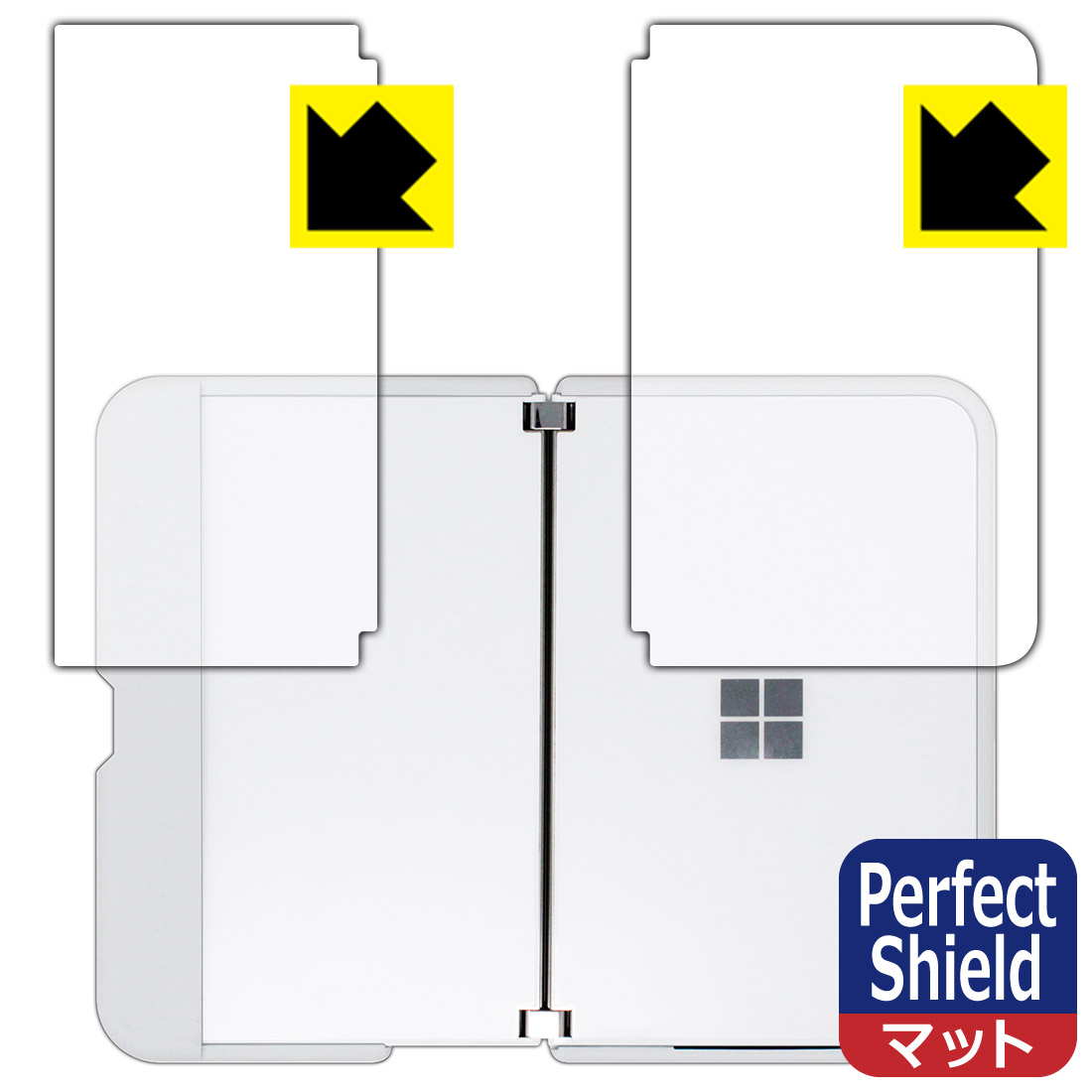 ●対応機種 : Microsoft Surface Duo 【バンパー装着用】●製品内容 : 背面用2枚組●「Perfect Shield」は画面の反射を抑え、指のすべりもなめらかな指紋や皮脂汚れがつきにくい『アンチグレアタイプ(非光沢)の...