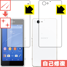※対応機種 : イオンスマホ Xperia J1 Compact※製品内容 : 前面用1枚・背面用1枚※写真はイメージです。特殊コーティング層が細かなキズを自己修復し、画面が見にくくなるのを防ぐ『キズ自己修復保護フィルム』です。●キズがつい...
