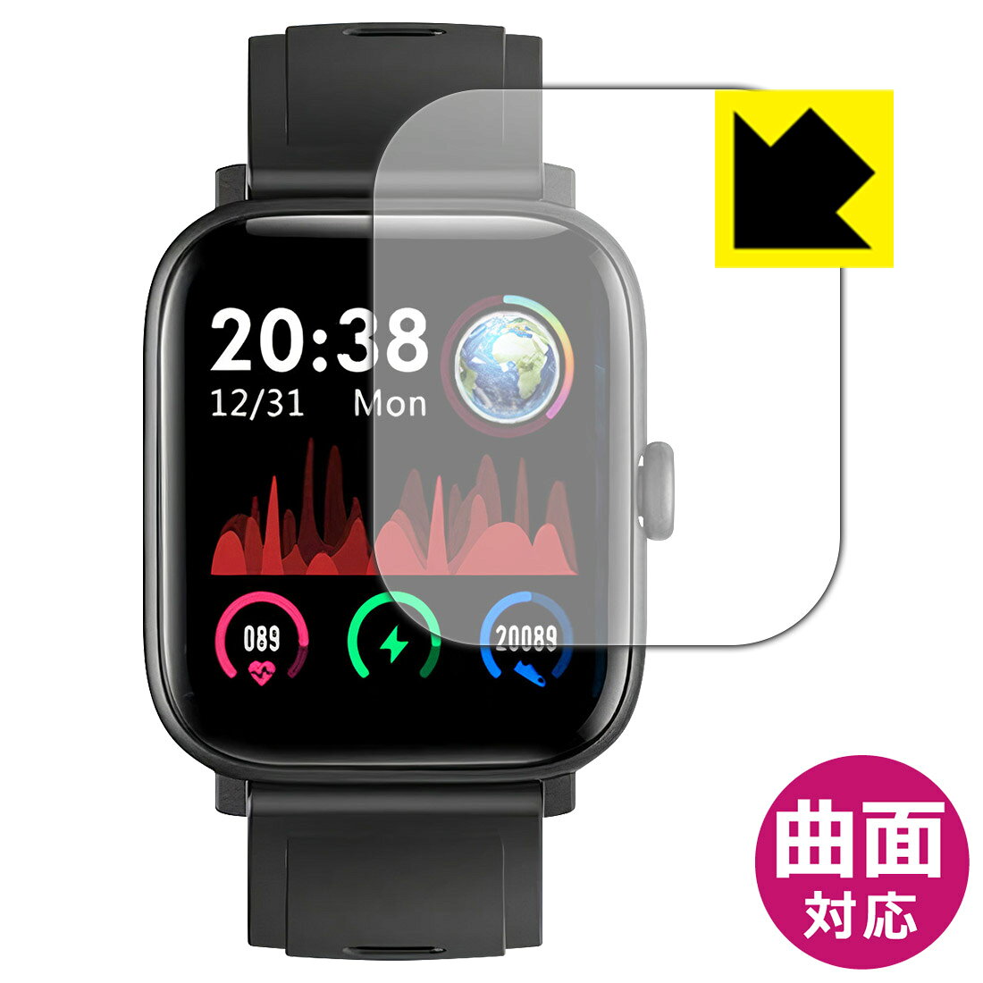 ●対応機種 : Briskyjp スマートウォッチ NY16●内容量 : 1枚●素材はTPU(熱可塑性ポリウレタン)を採用。一般的な保護フィルムでは貼りつかなかった曲面に対応し、機器の端までしっかりとカバーします。●素材自体が衝撃を吸収。自...