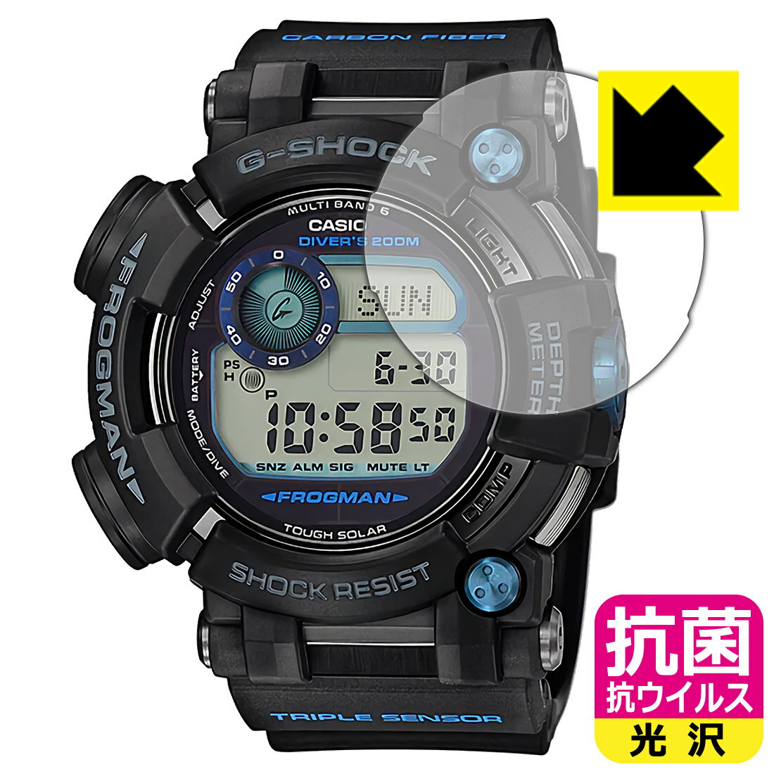 ●対応機種 : CASIO G-SHOCK MASTER OF G - SEA FROGMAN GWF-D1000シリーズ●内容量 : 1枚●高い除菌性能が長期間持続！●富士フイルム Hydro Ag＋抗菌フィルム採用。日本国内の自社工場で...