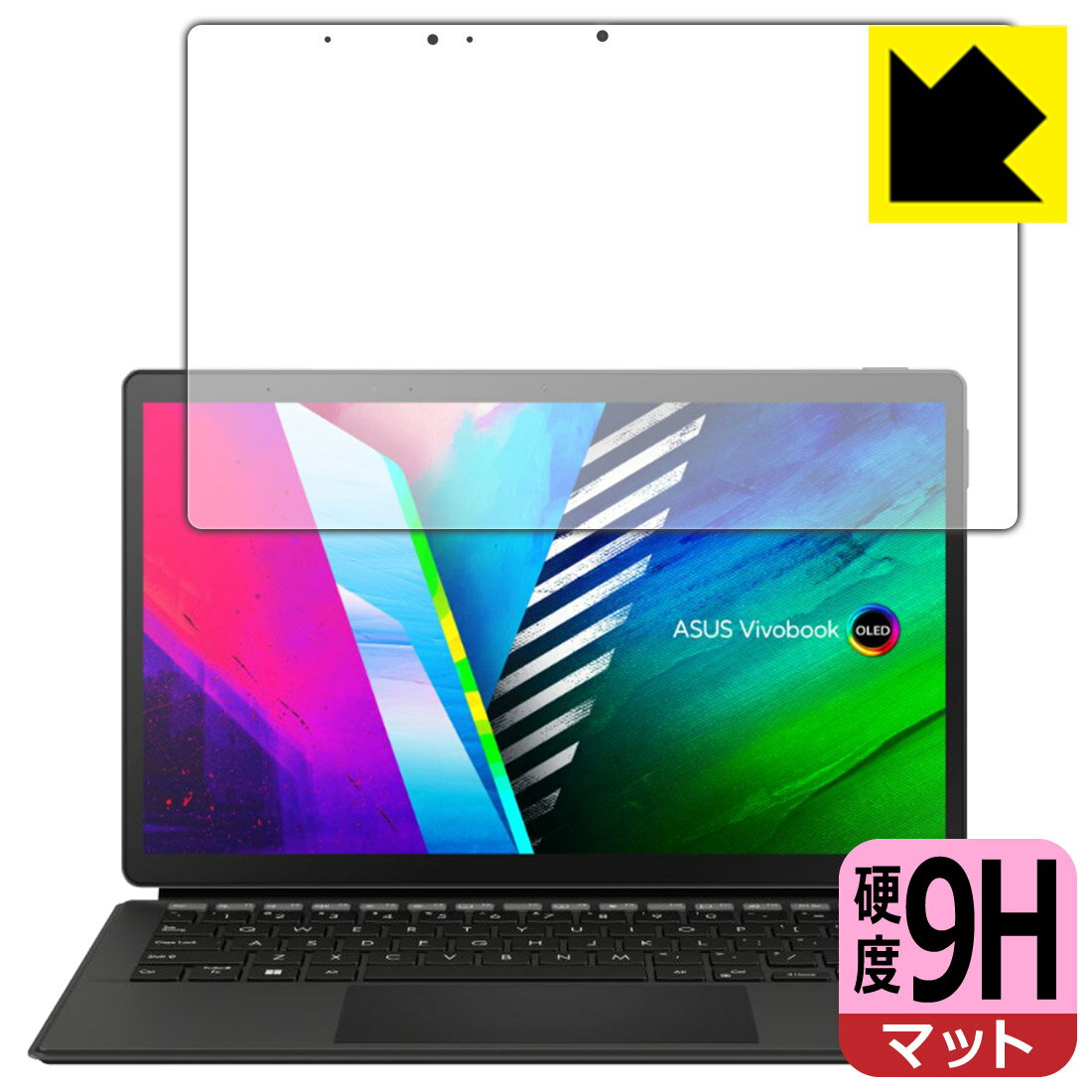 ●対応機種 : ASUS Vivobook 13 Slate OLED (T3300KA)●製品内容 : 液晶用1枚●柔軟性があり、ガラスフィルムのように衝撃を受けても割れない『9H高硬度【反射低減】保護フィルム』 ●安心の国産素材を使用。...