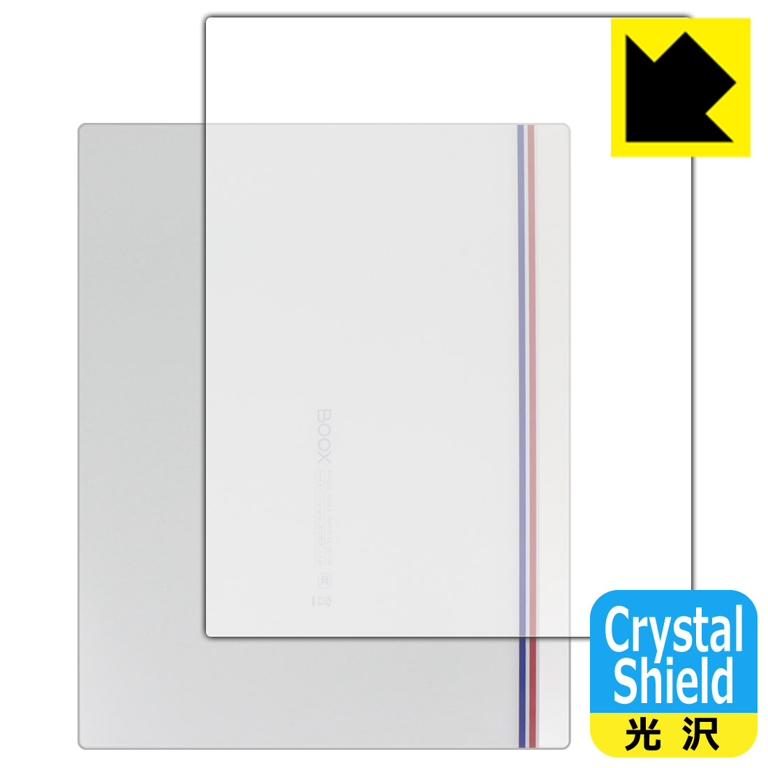 ●対応機種 : Onyx BOOX Note X●製品内容 : 背面用3枚●「Crystal Shield」は高い透明度と光沢感で、保護フィルムを貼っていないかのようなクリア感のある『光沢タイプの保護フィルム』●安心の国産素材を使用。日本国...