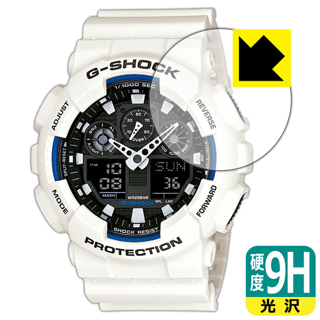 ●対応機種 : CASIO G-SHOCK GA-100シリーズ専用の商品です。●製品内容 : 画面用フィルム1枚・クリーニングワイプ1個●柔軟性があり、ガラスフィルムのように衝撃を受けても割れない『9H高硬度保護フィルム』 ●安心の国産素...