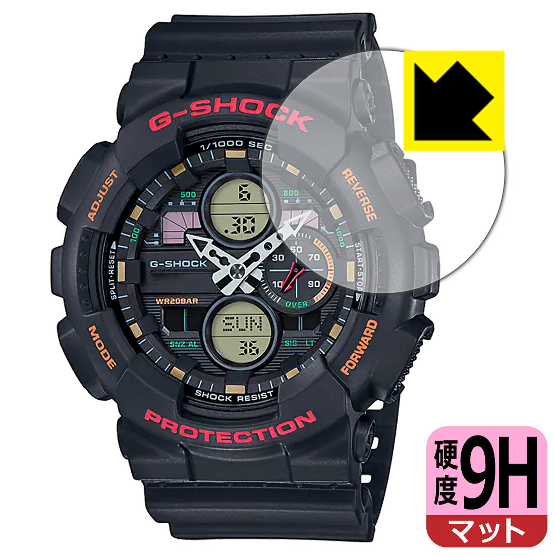 ●対応機種 : CASIO G-SHOCK GA-135A / GA-140シリーズ専用の商品です。●製品内容 : 画面用フィルム1枚・クリーニングワイプ1個●柔軟性があり、ガラスフィルムのように衝撃を受けても割れない『9H高硬度【反射低減...