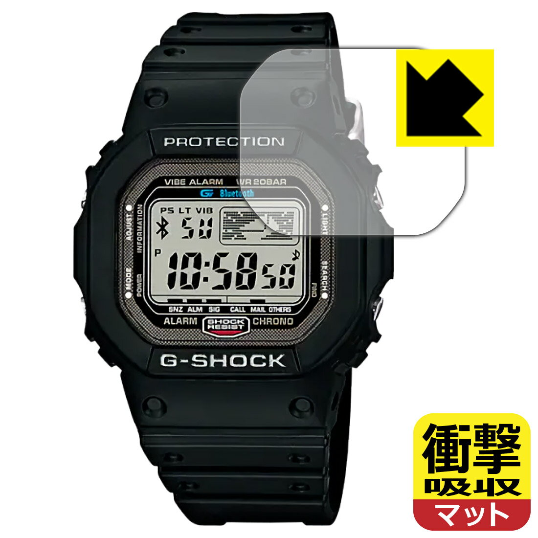 ●対応機種 : CASIO G-SHOCK BLUETOOTH WATCH GB-5600B専用の商品です。●製品内容 : 画面用フィルム1枚・クリーニングワイプ1個●特殊素材の衝撃吸収層が外部からの衝撃を吸収し、機器へのダメージをやわらげ...