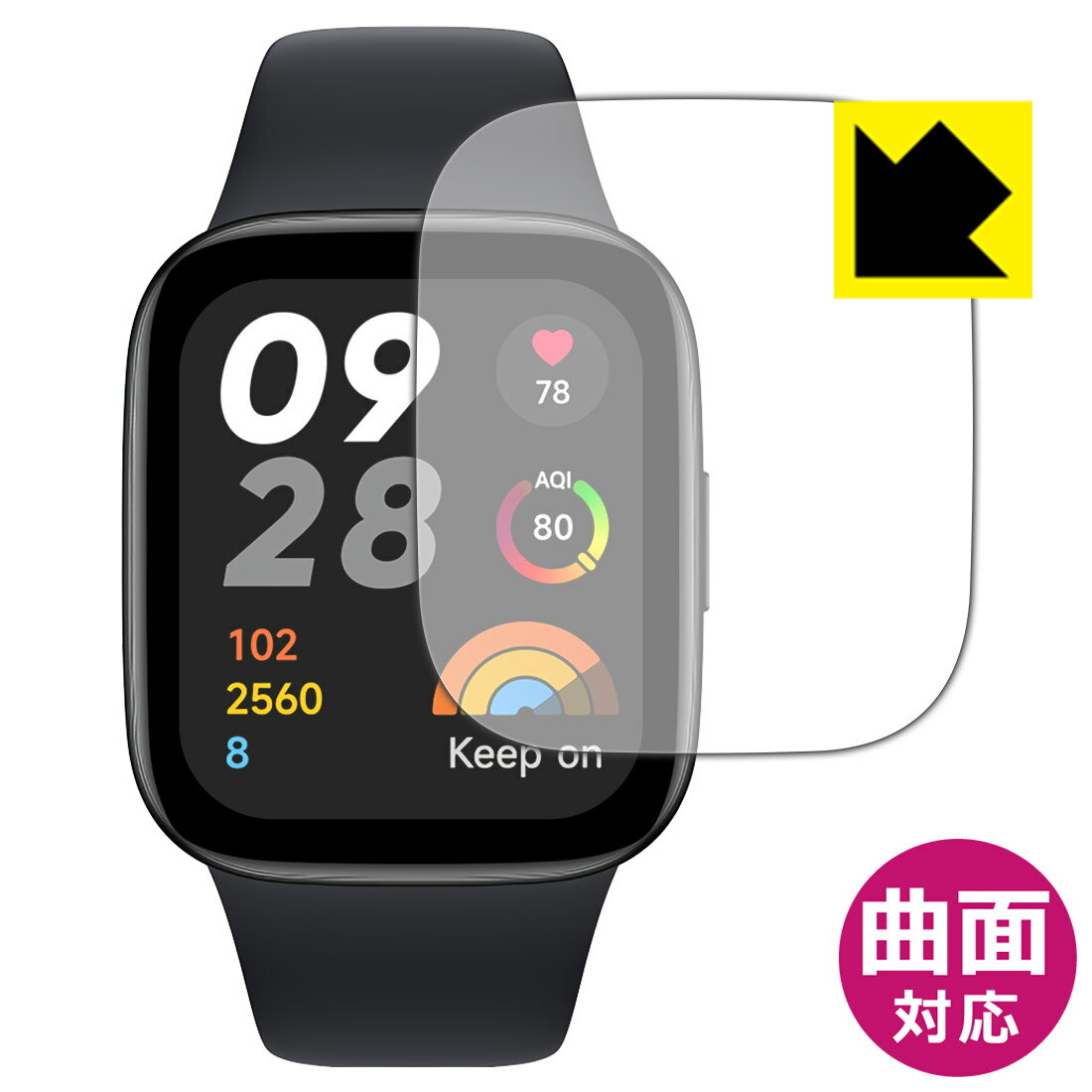 ●対応機種 : Xiaomi Redmi Watch 3専用の商品です。●製品内容 : 画面用フィルム1枚・クリーニングワイプ1個●素材はTPU(熱可塑性ポリウレタン)を採用。一般的な保護フィルムでは貼りつかなかった曲面に対応し、機器の端ま...