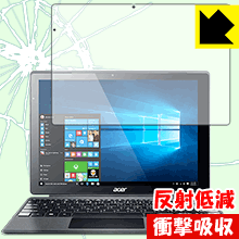 ※対応機種 : Acer Switch Alpha 12※写真はイメージです。特殊素材がしっかりと衝撃を吸収し、機器へのダメージをやわらげ、液晶画面をキズや衝撃から守ることができる『衝撃吸収【反射低減】保護フィルム』です。 ●衝撃を吸収して...