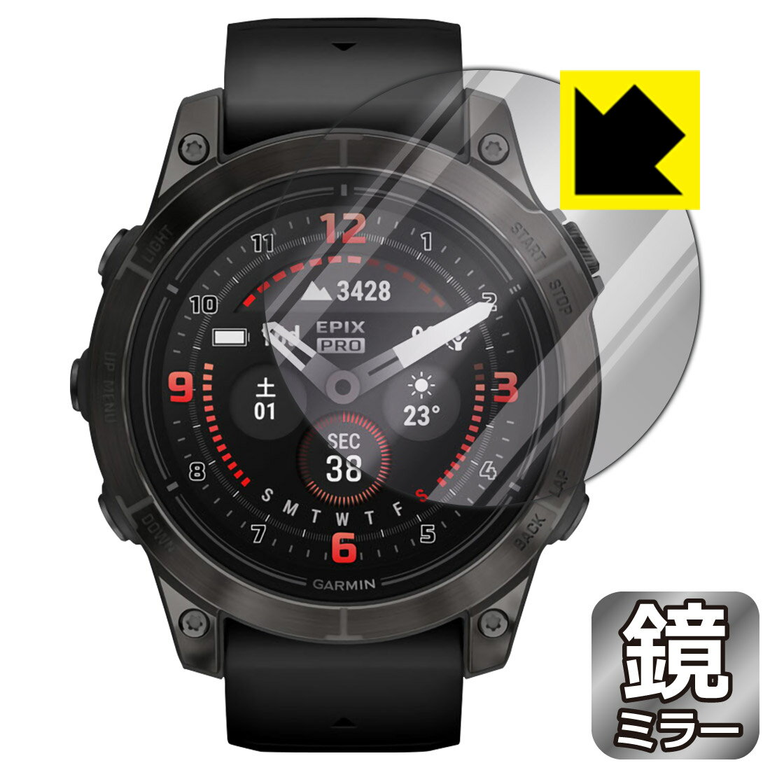●対応機種 : GARMIN epix Pro (Gen 2) 【ケースサイズ 47mm用】専用の商品です。 (ガーミン エピックス プロ)●製品内容 : 画面用フィルム1枚・クリーニングワイプ1個●画面が消えると鏡になり、さりげなく身だし...