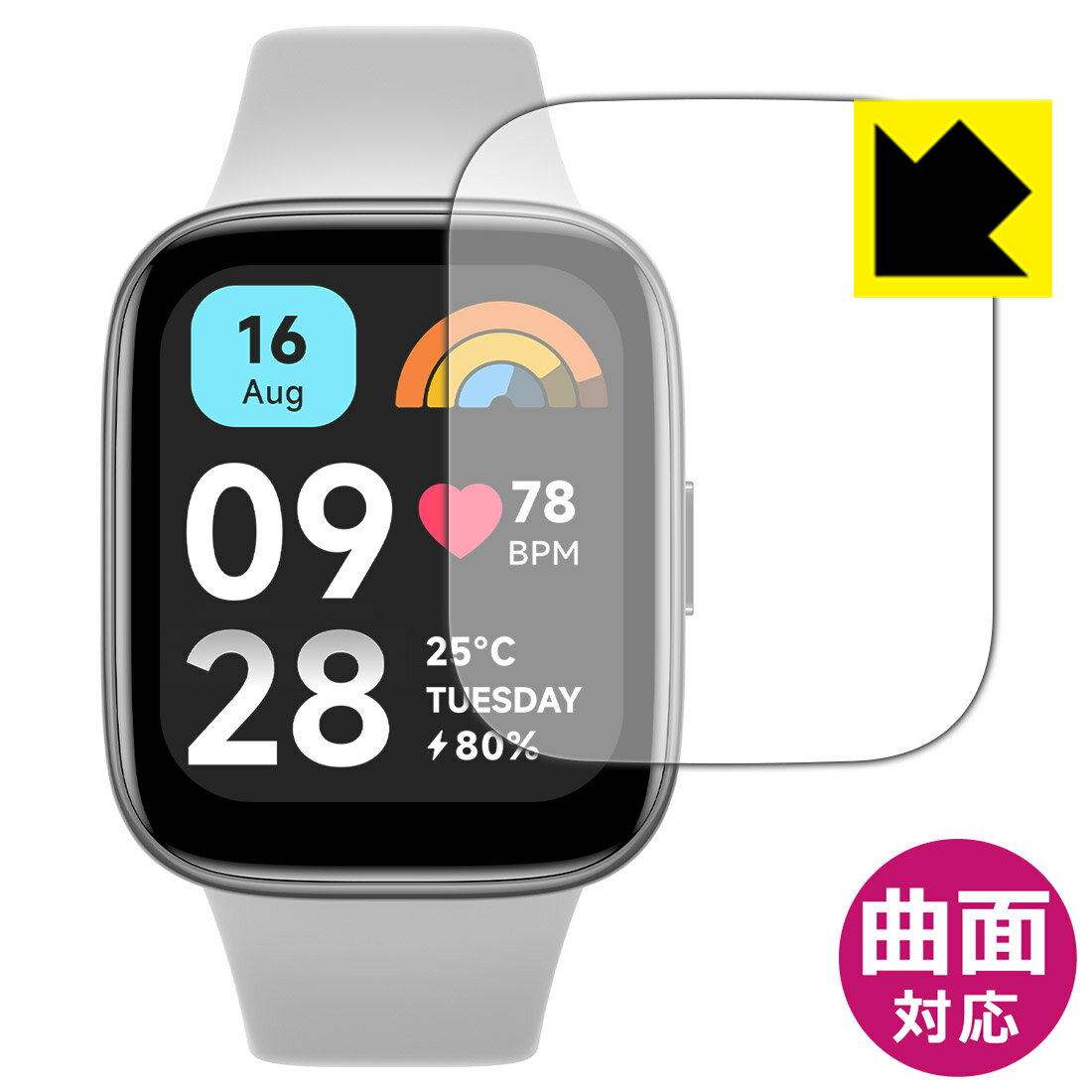 対応機種●対応機種 : Xiaomi Redmi Watch 3 Active専用の商品です。●製品内容 : 画面用フィルム1枚・クリーニングワイプ1個●素材はTPU(熱可塑性ポリウレタン)を採用。一般的な保護フィルムでは貼りつかなかった曲...