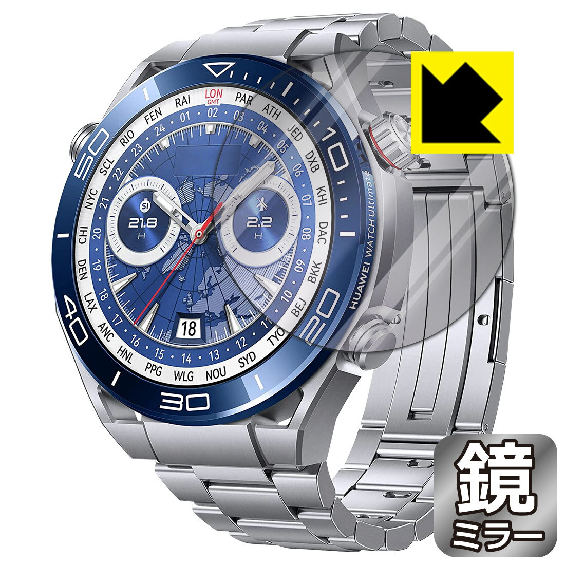 対応機種●対応機種 : HUAWEI WATCH Ultimate (CLB-B19 / WDS-B19)専用の商品です。●製品内容 : 画面用フィルム1枚・クリーニングワイプ1個●※保護フィルムの貼り付く範囲はイメージ画像のようになります...