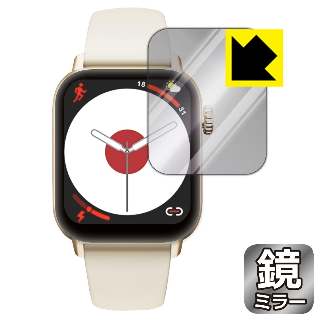 対応機種●対応機種 : itDEAL スマートウォッチ H5専用の商品です。●製品内容 : 画面用フィルム1枚・クリーニングワイプ1個●※この機器は周辺部が曲面となったラウンド仕様のため、保護フィルムを端まで貼ることができません。そのため、...