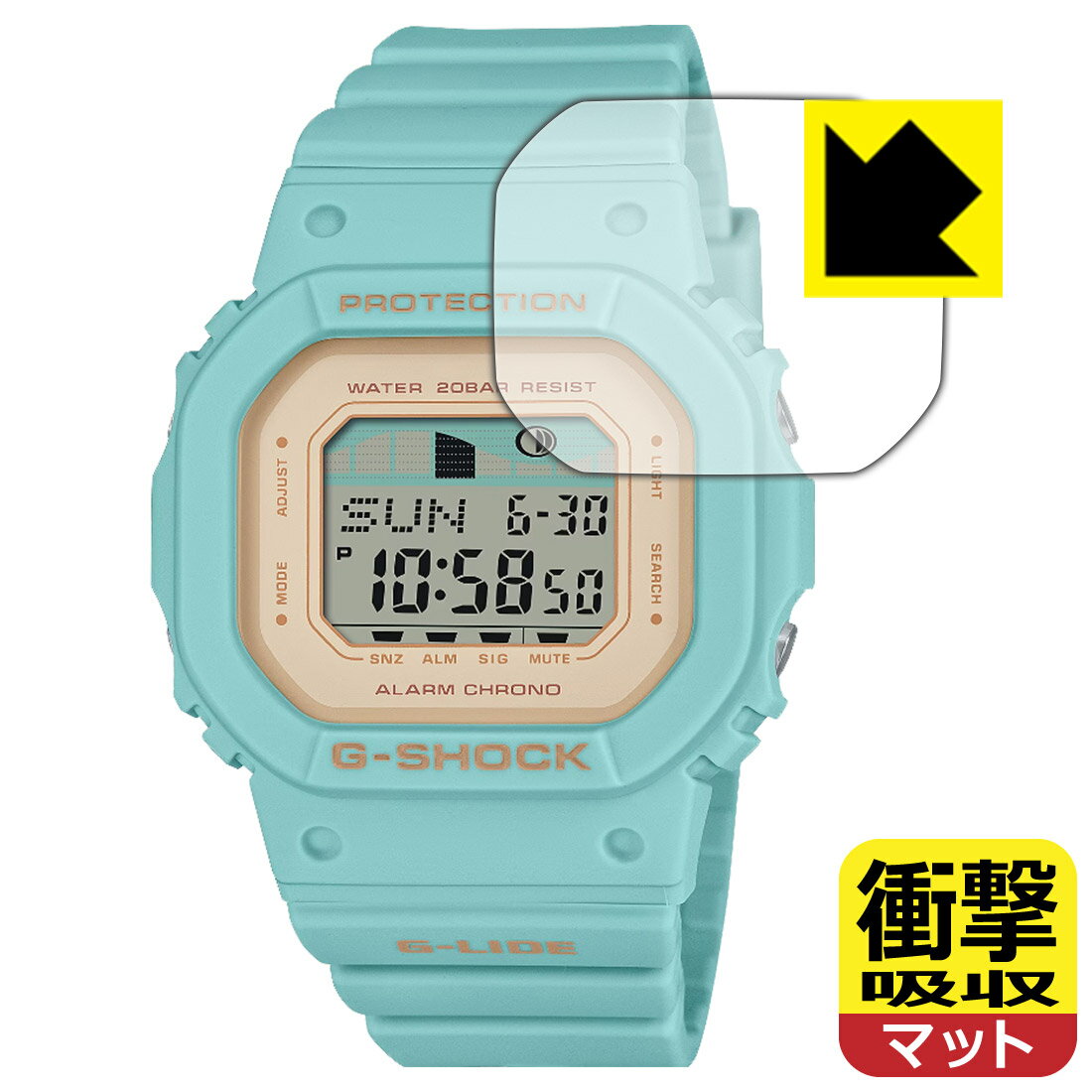 対応機種●対応機種 : CASIO G-SHOCK G-LIDE GLX-S5600シリーズ専用の商品です。●製品内容 : 画面用フィルム1枚・クリーニングワイプ1個●特殊素材の衝撃吸収層が外部からの衝撃を吸収し、機器へのダメージをやわらげ...