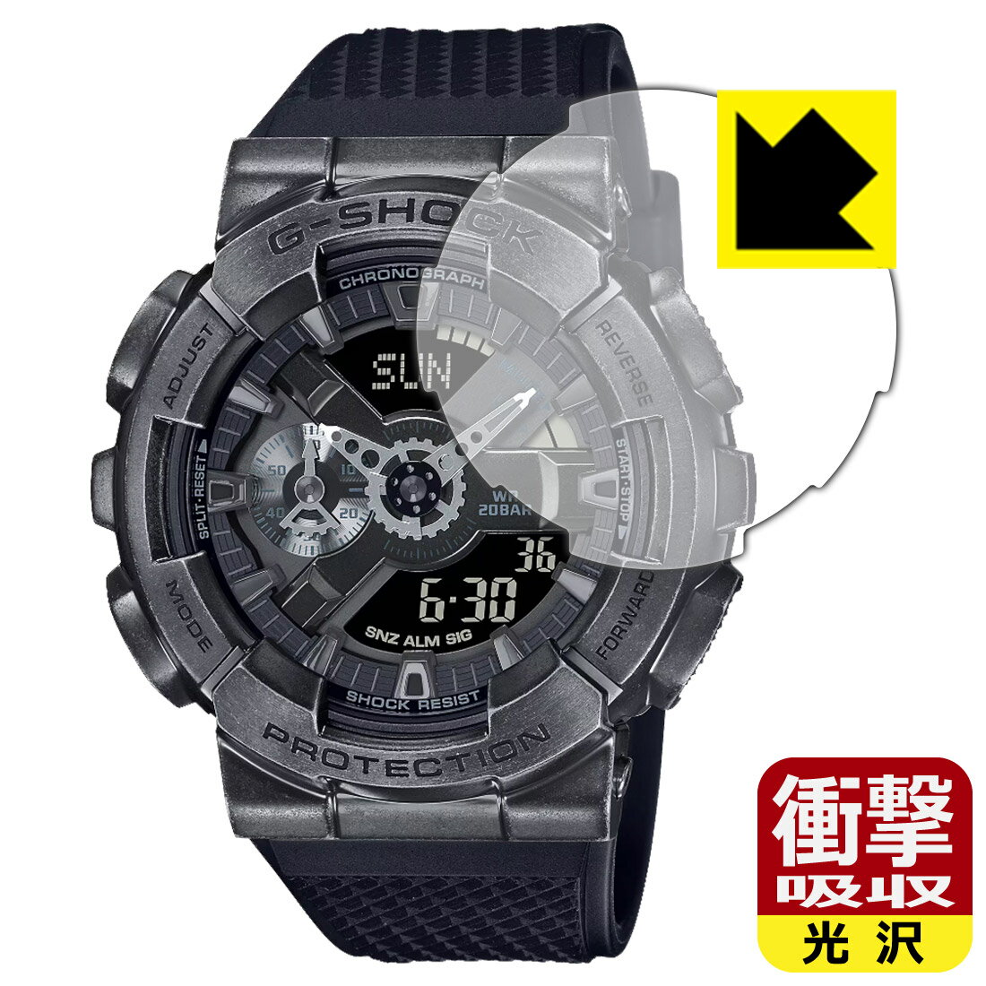 対応機種●対応機種 : CASIO G-SHOCK ANALOG-DIGITAL GM-110シリーズ専用の商品です。●製品内容 : 風防用フィルム1枚・クリーニングワイプ1個●特殊素材の衝撃吸収層が外部からの衝撃を吸収し、機器へのダメージ...
