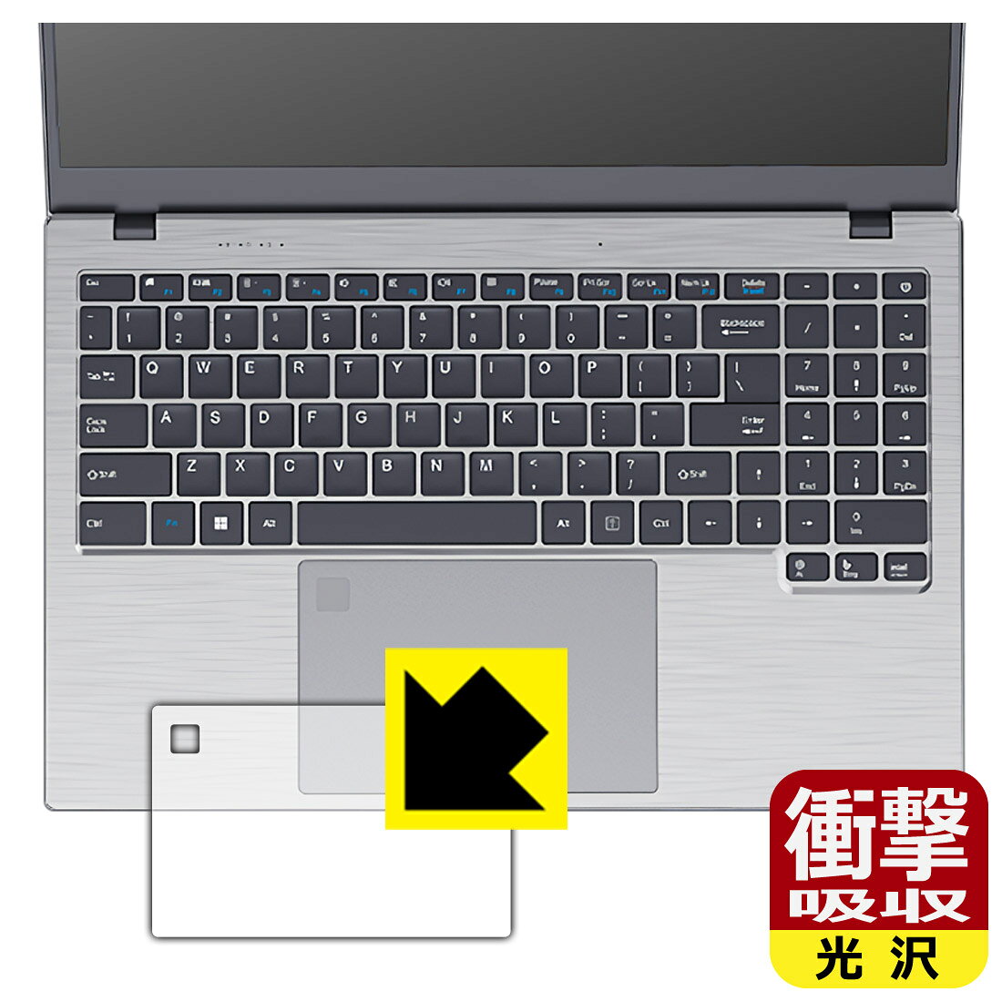 対応機種●対応機種 : BiTECOOL NesBook AI X2 (NC15N)【指紋認証センサーあり版】専用の商品です。　　※タッチパッド上に指紋認証センサー部分があるため、穴を開けています。●製品内容 : タッチパッド用フィルム1枚...