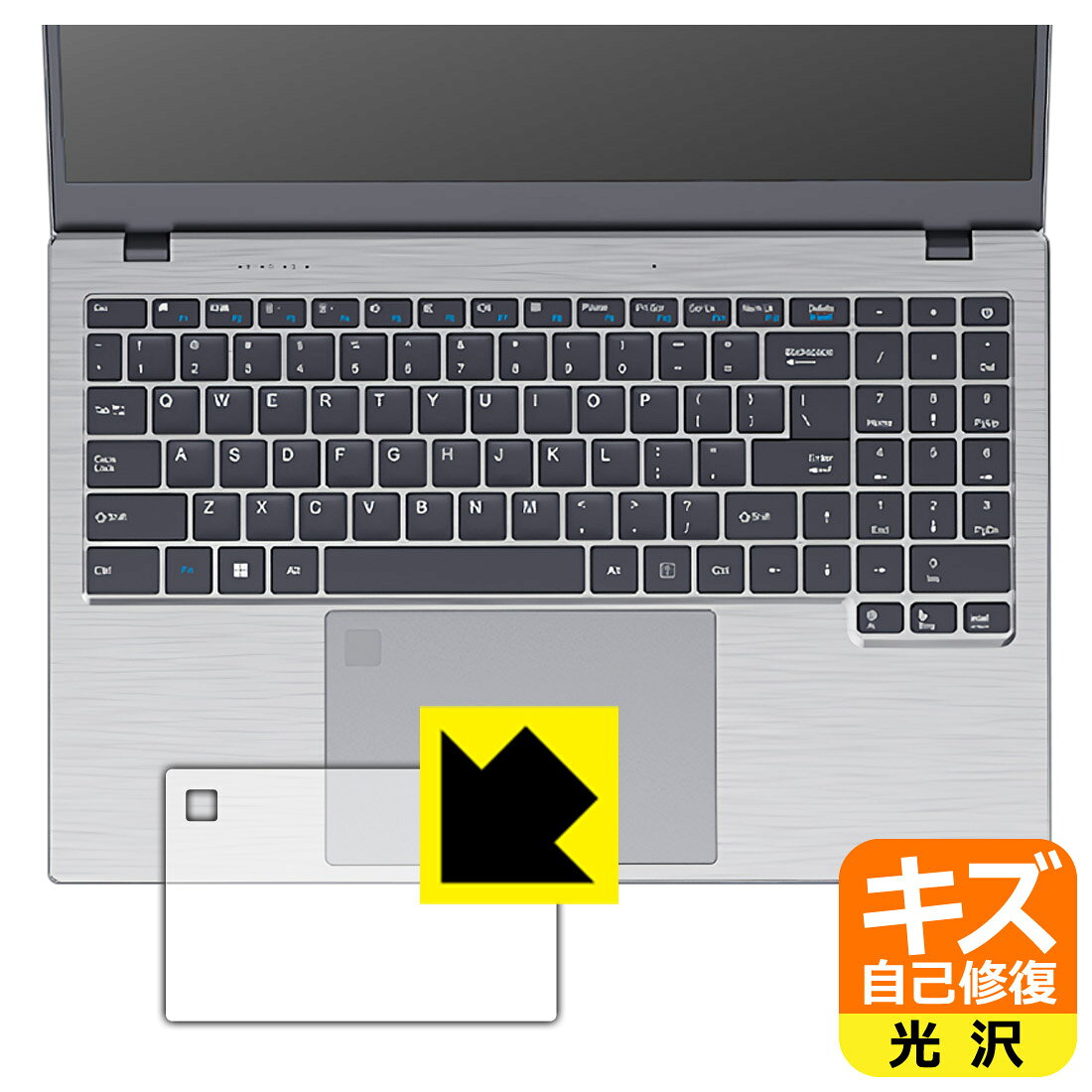 対応機種●対応機種 : BiTECOOL NesBook AI X2 (NC15N)【指紋認証センサーあり版】専用の商品です。　　※タッチパッド上に指紋認証センサー部分があるため、穴を開けています。●製品内容 : タッチパッド用フィルム1枚...