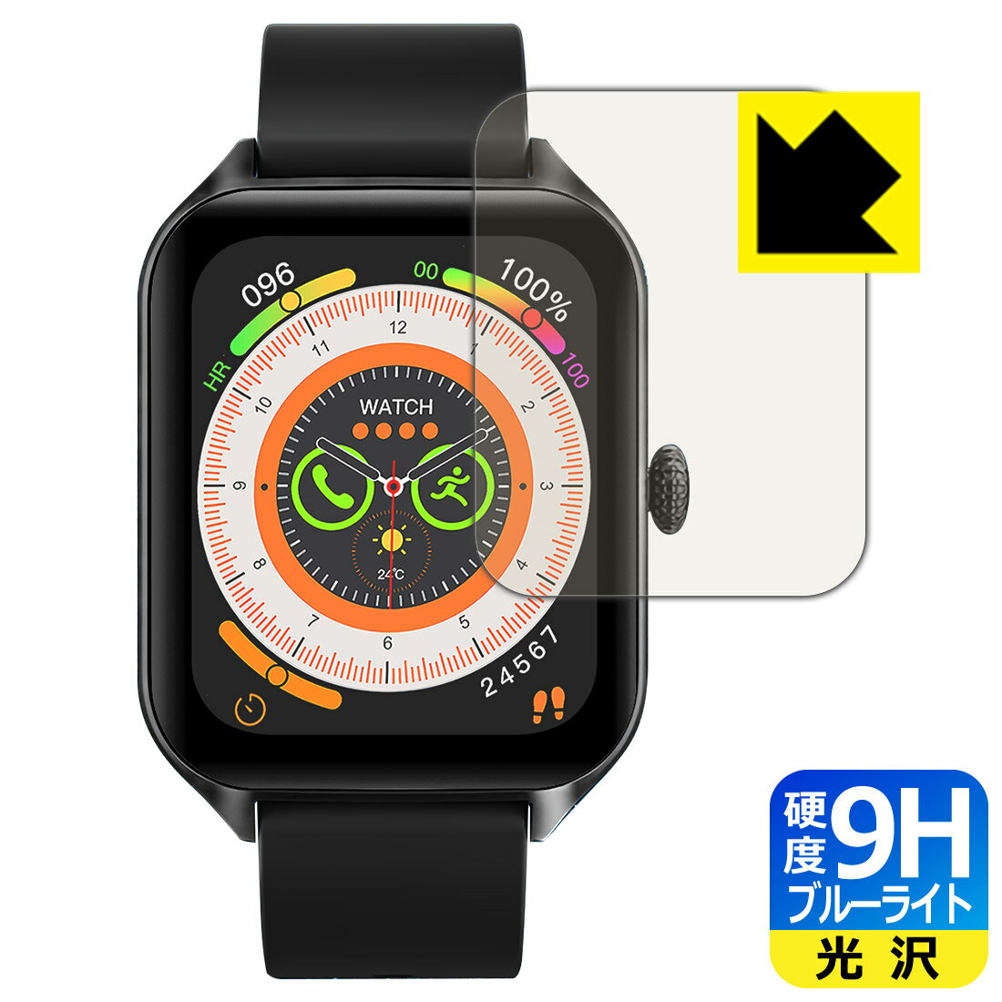 対応機種●対応機種 : 1.85インチ スマートウォッチ B09専用の商品です。●製品内容 : 画面用フィルム1枚・クリーニングワイプ1個●※この機器は周辺部が曲面となっているため、保護フィルムを端まで貼ることができません。そのため、表示部...