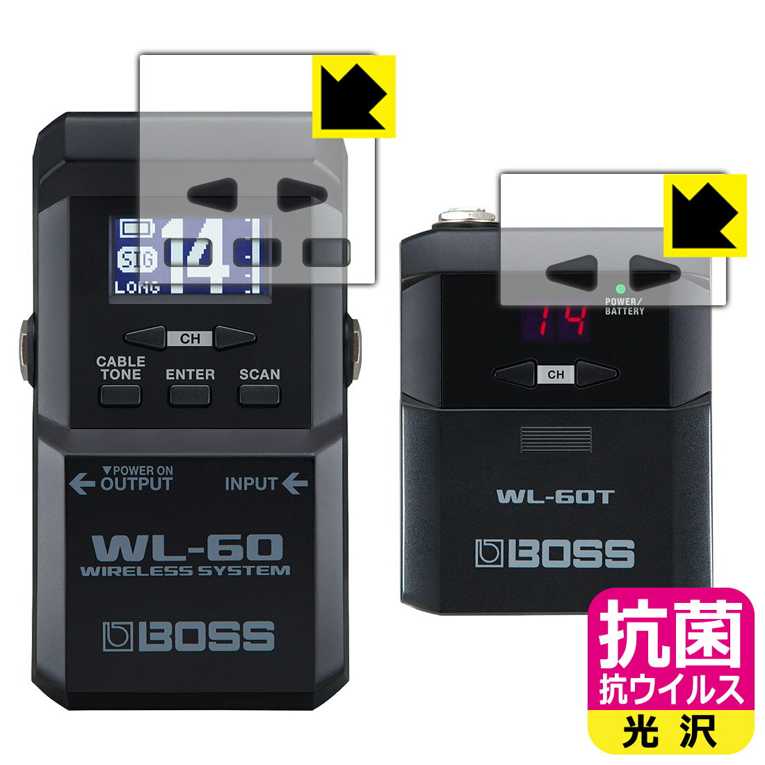 対応機種●対応機種 : BOSS WL-60 Wireless System レシーバー / トランスミッター (WL-60T)専用の商品です。●製品内容 : レシーバー用フィルム1枚・トランスミッター用フィルム1枚・クリーニングワイプ1個...