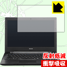 ※対応機種 : マウスコンピューター LuvBook J シリーズ(13.3型)※写真はイメージです。特殊素材がしっかりと衝撃を吸収し、機器へのダメージをやわらげ、液晶画面をキズや衝撃から守ることができる『衝撃吸収【反射低減】保護フィルム』...