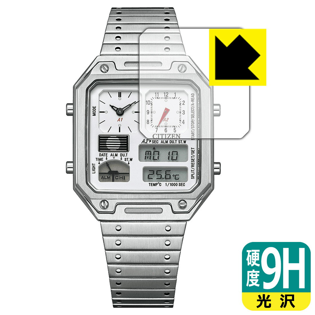 対応機種●対応機種 : シチズンコレクション レコードレーベル THERMO SENSOR JG2120-65A / JG2126-69E専用の商品です。●製品内容 : 風防用フィルム1枚・クリーニングワイプ1個●柔軟性があり、ガラスフィル...
