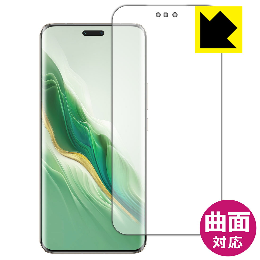 対応機種●対応機種 : Honor Magic6 Pro専用の商品です。●製品内容 : 画面用フィルム1枚・クリーニングワイプ1個　　※画面での指紋認証に対応しています。●素材はTPU(熱可塑性ポリウレタン)を採用。一般的な保護フィルムでは...