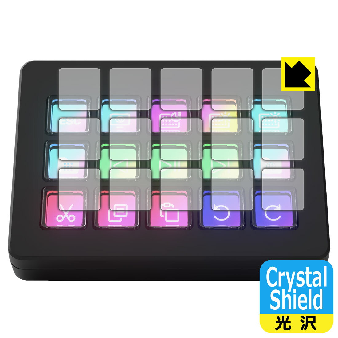 対応機種●対応機種 : Elgato STREAM DECK SCISSOR KEYS (LCDキー用) 専用の商品です。●製品内容 : LCDキー用フィルム1セット・クリーニングワイプ1個●「Crystal Shield」は高い透明度と光...