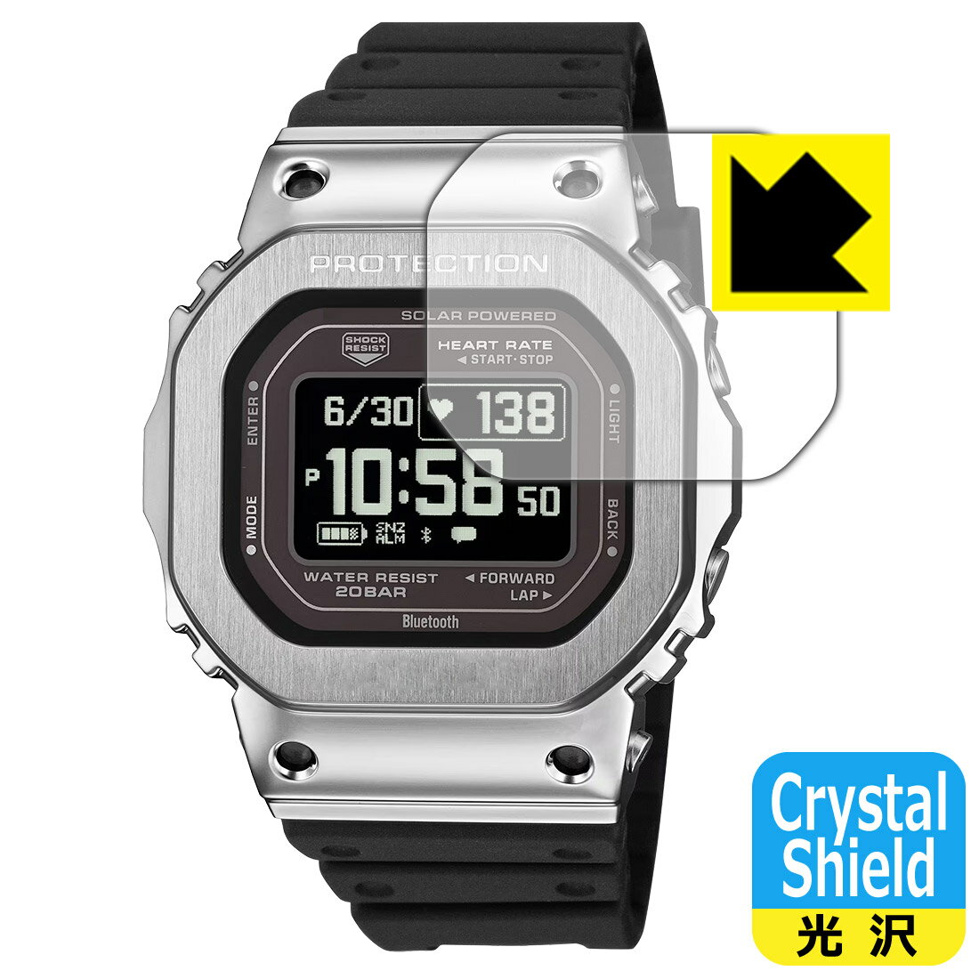対応機種●対応機種 : CASIO G-SHOCK G-SQUAD GM-H5600 シリーズ 専用の商品です。●製品内容 : 風防用フィルム1枚・クリーニングワイプ1個●「Crystal Shield」は高い透明度と光沢感で、保護フィルム...