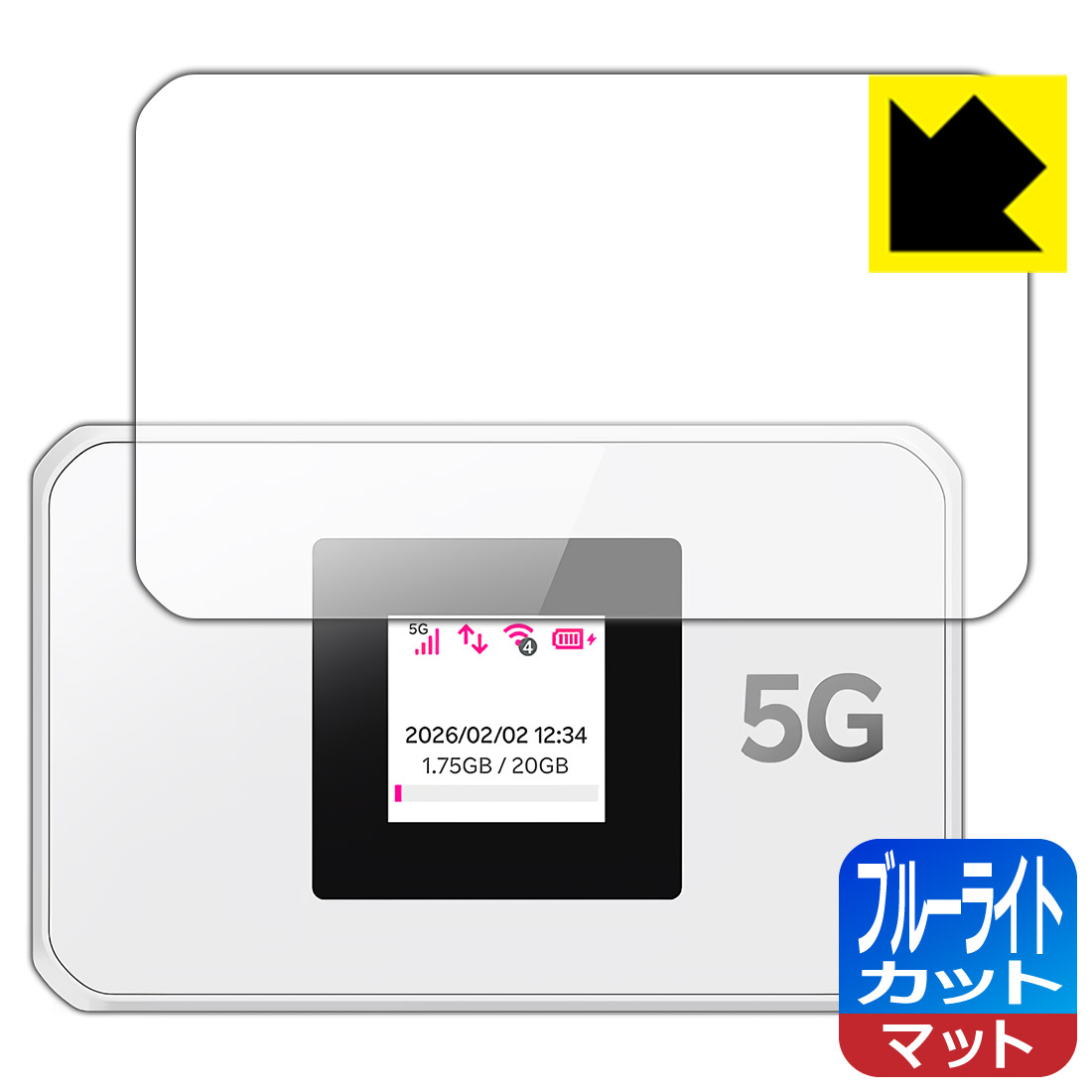 対応機種●対応機種 : 楽天モバイル Rakuten WiFi Pocket 5G 専用の保護フィルムです。モバイルルーター本体ではありません。●製品内容 : 画面用フィルム1枚・クリーニングワイプ1個●目に有害といわれるブルーライトを34...