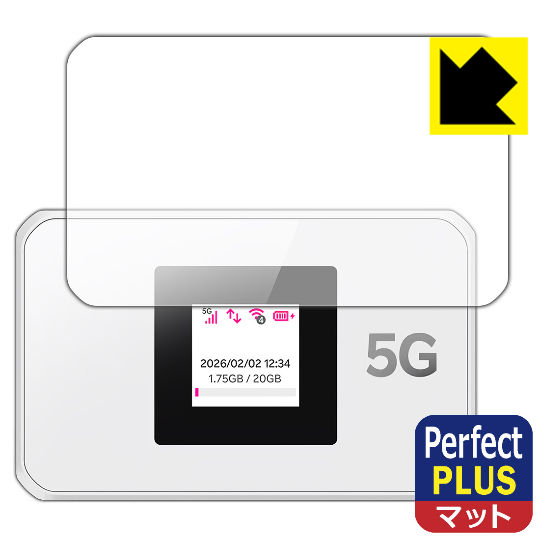 対応機種●対応機種 : 楽天モバイル Rakuten WiFi Pocket 5G 専用の保護フィルムです。モバイルルーター本体ではありません。●製品内容 : 画面用フィルム1枚・クリーニングワイプ1個●「Perfect Shield Pl...