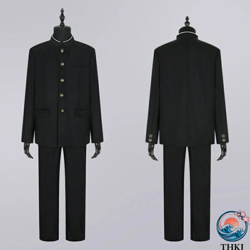超黒ハイグレード 標準型学生服の規定に準じます。上着は高級背抜き仕立て、前ダーツあり詰襟 ズボンはノータック斜めポケットストレート型 【素材】ポリエステル100% ※注意事項 サイズ・重量は、多少の誤差が生じる場合がございます。 お使いのブ...