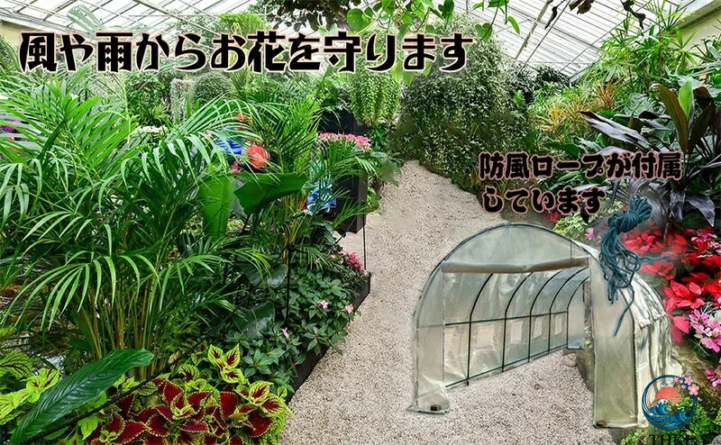 【高品質の素材】本製品はPE素材で作られており、優れた防水性能があり、無毒で無臭で、熱を吸収し、温室内を暖かく保ちます。 カーテンやカーテンを開けておくと室内の換気ができ、植物の生育を良くすることもできます。 ? 【安定したブラケット】この...