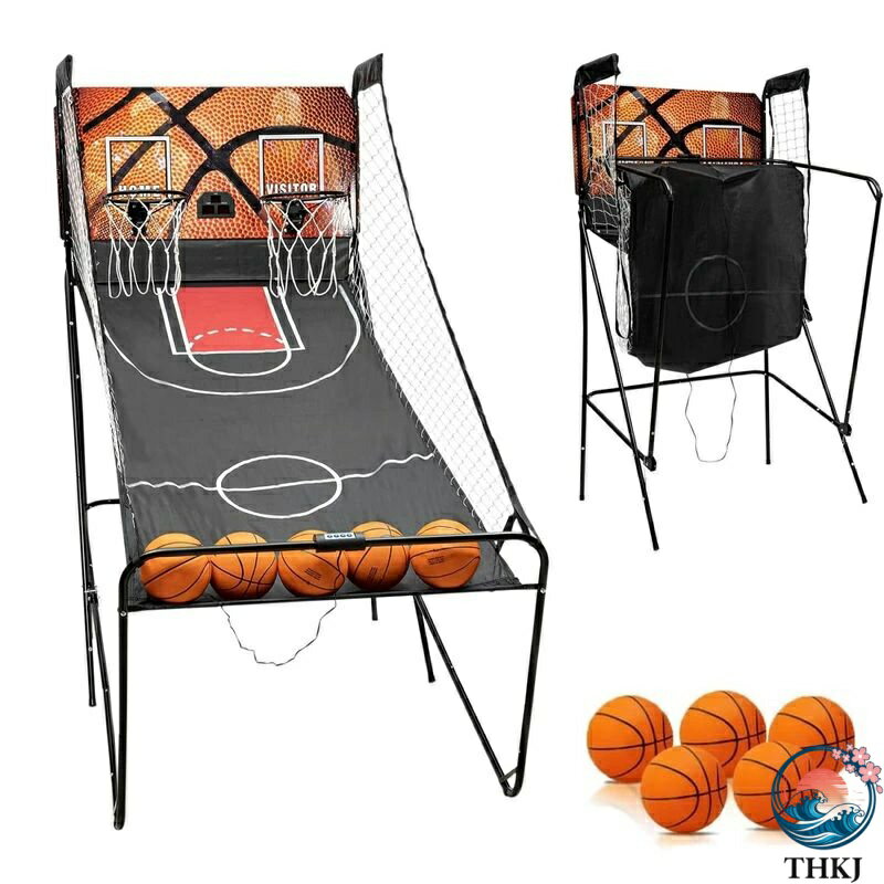 ? 【高品質素材】バスケットボール アーケードゲームは900Dの厚みのあるオックスフォード生地で作られており、より静かで丈夫です。 バスケットボールのフープとフレームは直径2.2cmのスチールパイプでできており、安定したサポートを提供し、頑...