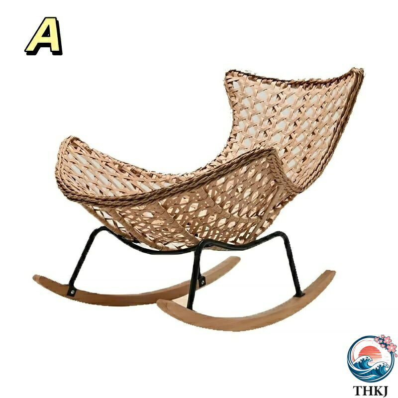 ? 安全で安定しています:レイジーチェア 独自のそり型湾曲ベースと 2.0 厚鉄合金フレームを採用し、安定していて揺れても倒れません。アンチダンピング設計により、30°の快適なリクライニング角度を楽しめるので、お昼寝や読書のときも安心して寄...