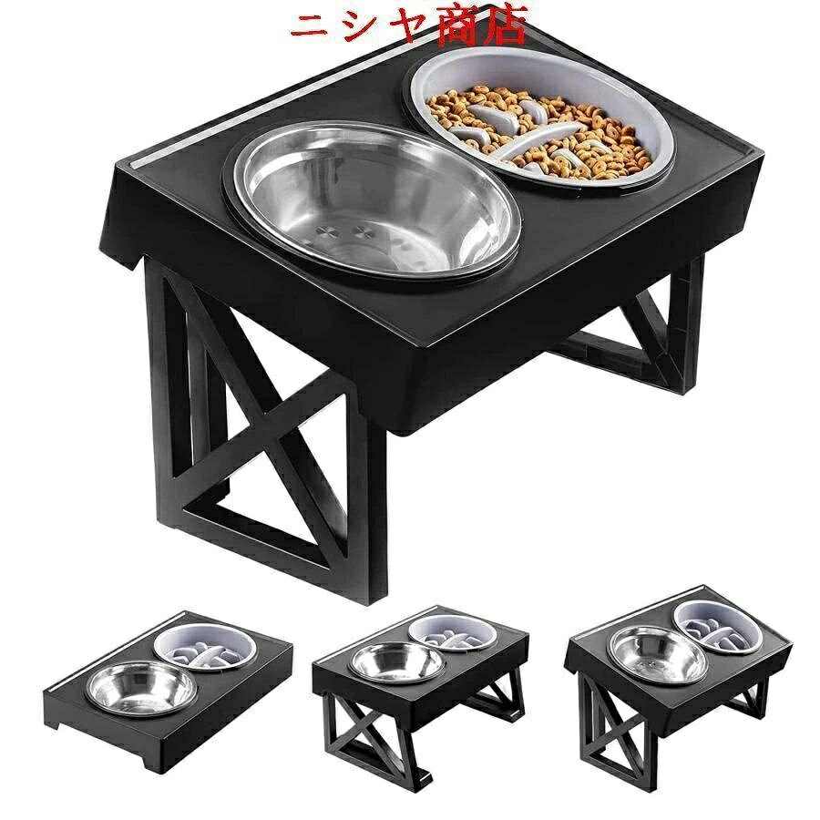 食器はボウルや食器に取り外すことができ、洗いやすい。茶碗は良質なステンレス材料で作られ、丈夫で錆に強く、水で洗うことができる。食器は良質なABSとPP材料で作られており、水で洗うことができます。3種類の高さで調整できるペット用食器棚です。そ...