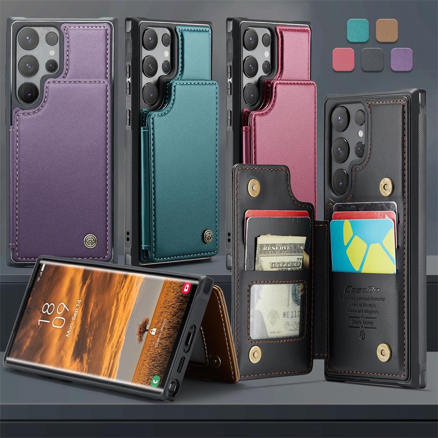 このスマートフォンケースは、Galaxyシリーズの多様なモデルに対応し、スタイリッシュで機能的なデザインが特徴です。合成皮革（PUレザー）を使用した高品質な作りで、耐衝撃性に優れ、スマートフォンを日常の様々なリスクから保護します。また、RF...