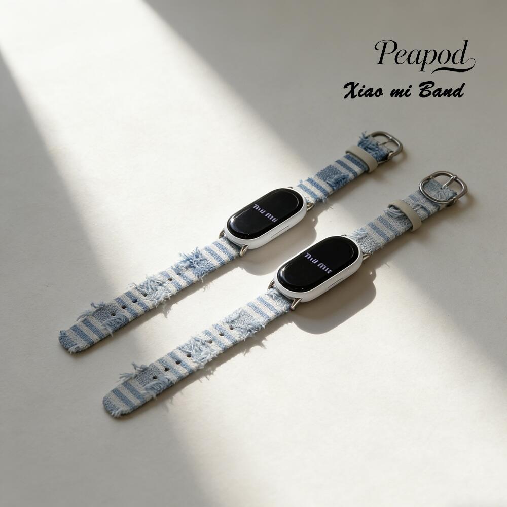 シンプルデニム＆PUレザー交換バンドシンプルで快適、デザインも楽しめる交換バンド！交換バンドでおしゃれを自由にスマートウォッチを自分らしくカスタマイズ！気分やシーンに合わせて、バンドを交換して楽しめます。穴留め式で簡単装着面倒な調整不要。穴...