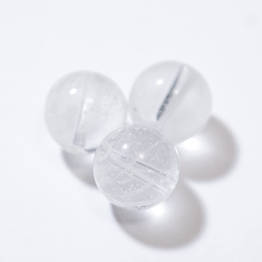 ヒマラヤ水晶 クォーツ クリスタル クオーツ 天然 ブラジル アイリス ヒマラヤ 宝石 天然石 ビーズ パールクリエイト パワーストーン ビーズパーツ 10ミリ 両穴 穴あり 10mm ブレスレット ハンドメイドパーツ ブレスパーツ タロッ...