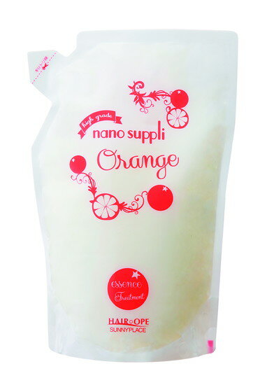 しなやかさとツヤを与え スタイリングしやすい髪に導くトリートメントです。 超低刺激で手や肌に優しい。 スッキリ甘酸っぱいオレンジの香り。