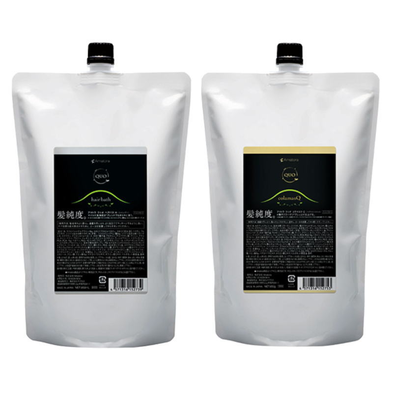 【アマトラ クゥオ ヘアバス H】【アマトラ クゥオ コラマスク C】のセット★ 花咲く果樹園にそよ吹く風のような〈オーチャード・ベルガモット〉の香り。 “髪純度”とは、髪が本来持っている純粋な美しさの密度のこと。 本当の美しさとは、髪を装...