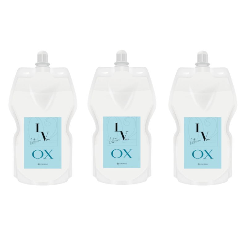 美しいストレートを持続させるOX2 剤。 ローションタイプ。 髪の等電点でかける酸性ストレート第2剤 LVproシリーズの第2剤はブロム酸が高濃度に配合されているため、しっかりと酸化することが可能です。 また、トリートメント成分や消臭成分も...