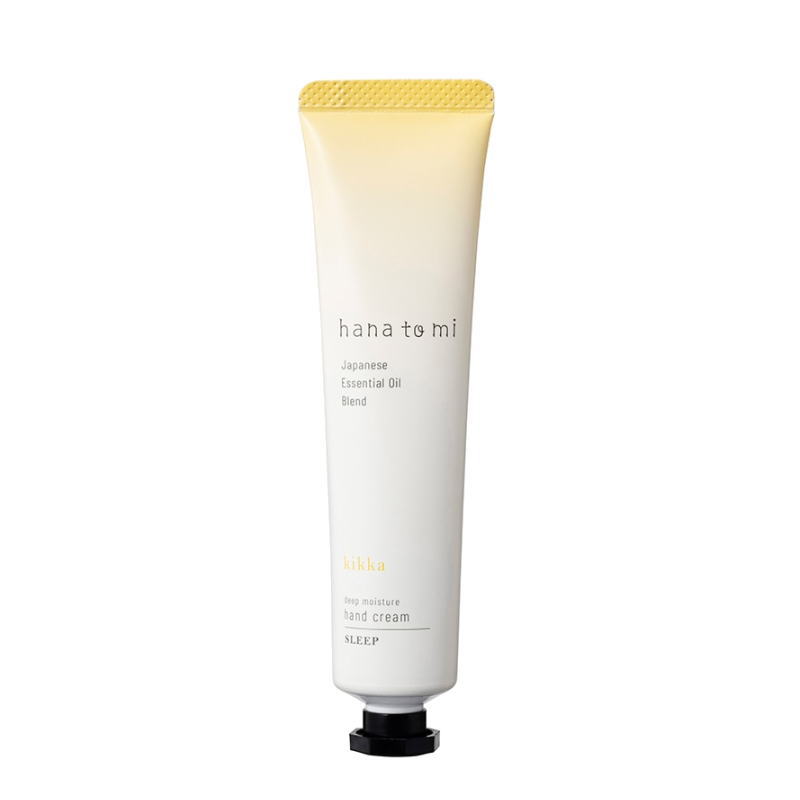 【hana to mi】ハンドクリーム kikka 心地よい眠りとともに、しっとりうるおう高保湿タイプ。 SLEEP 質の良い睡眠をとりたい時に。 天然由来成分100% 秋をイメージしたシトラスフルーティーな香り。 《hana to miと...