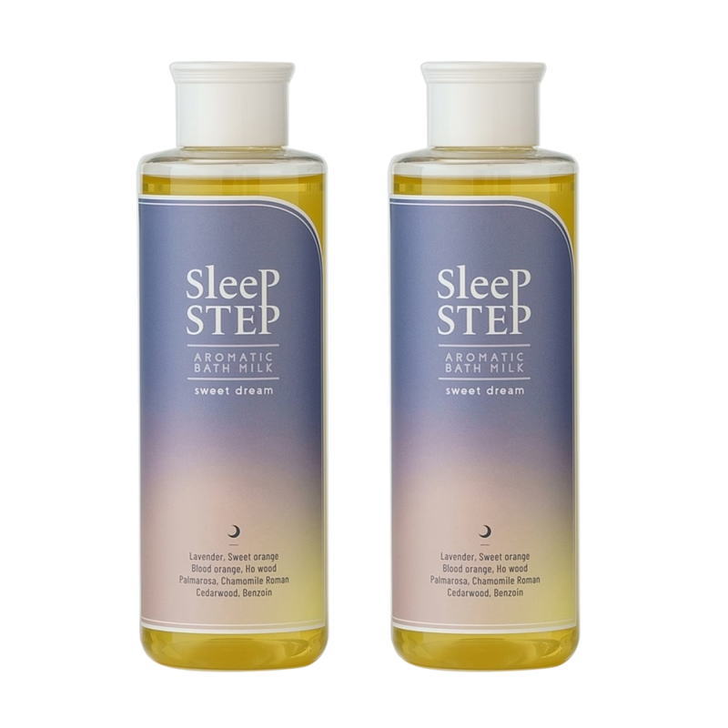 【SLEEP STEP】アロマティックバスミルク スイートドリーム《フローラルラベンダーの香り》 ゆったりとした時間を過ごせそうな甘くうっとりとした香り 【配合精油】ラベンダー・スイートオレンジ・ブラッドオレンジ・ホーウッド・パルマローザ・...