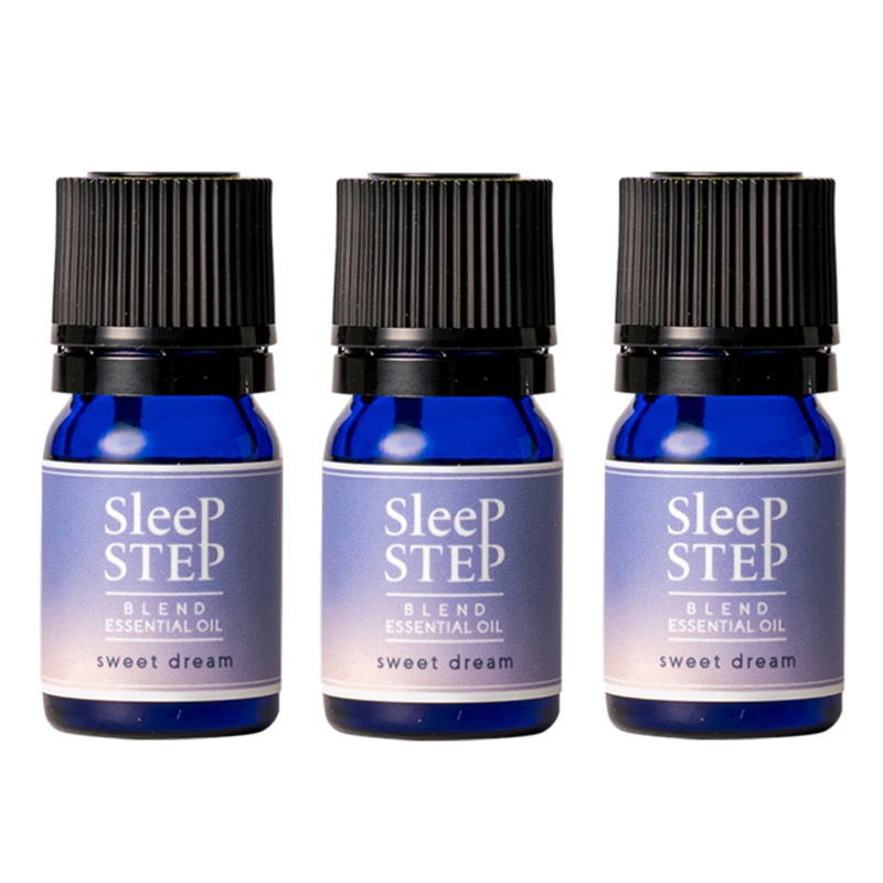 【SLEEP STEP】ブレンドエッセンシャルオイル スイートドリーム《フローラルラベンダーの香り》 ゆったりとした時間を過ごせそうな甘くうっとりとした香り 【配合精油】ラベンダー・スイートオレンジ・ブラッドオレンジ・ホーウッド・パルマロー...