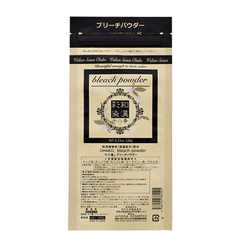 天然水とパウダーで、鮮やかな透明感のある色味と、髪本来のハリ・コシ感を出すことができる地肌に優しい第4のカラー。 アルカリ剤・界面活性剤・過酸化水素を使用しない「和漢彩染 十八番」が髪を優しく包み込みながら染め上げます。 【和漢彩染　十八番...