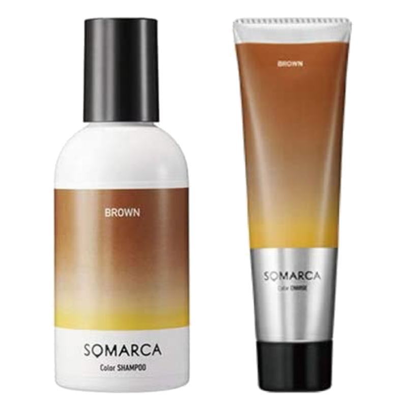 ★ギラつきと赤みを抑えたブラウン★ どんなシーンにも似合う、まろやかで落ち着いた安定のブラウン！ サロンで染めた髪色をもっと楽しむ。 カラーシャンプーとカラーチャージのダブル使いでサロンカラーにさらに色をチャージするSOMARCA(ソマルカ...