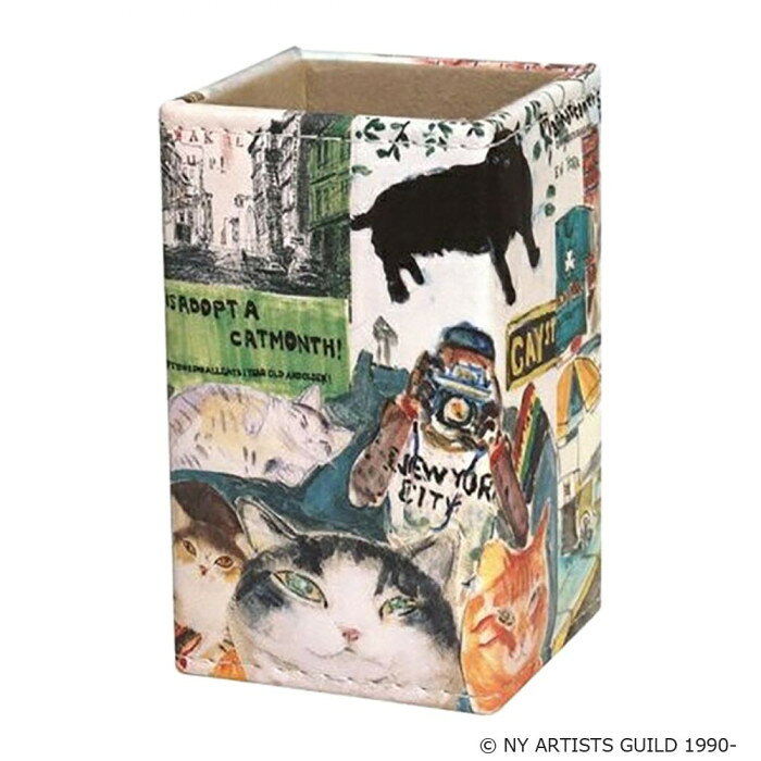 猫を主人公としたアート、マンハッタナーズのメガネスタンドです。サイズ(約)W54×D54×H108mm個装サイズ：7.5×11.5×7.5cm重量約92g個装重量：136g素材・材質合板、合皮仕様内貼り:グレープラケース入生産国中国fk09...