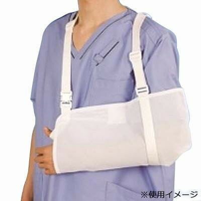 親指支えと面ファスナーで腕の抜けを防止します。メッシュ素材使用で、通気性・フィット性に優れ、軽量です。金属部品を使用していないため、医療機器による検査も安心です。サイズ前腕部長さ:33cm個装サイズ：13×21×4cm重量個装重量：136g...