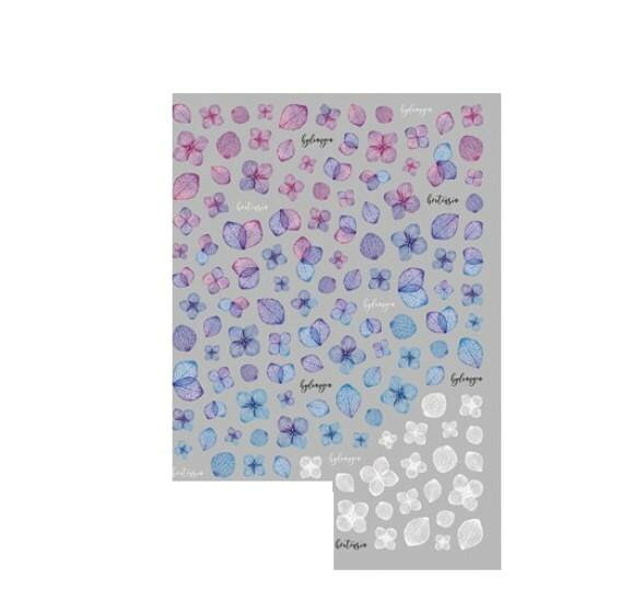 本物の紫陽花のような、繊細な葉脈が特徴のシールです。大人カワイイ色合いと透け感です。サイズ88×120mm個装サイズ：8.8×15×1cm重量個装重量：6g生産国日本fk094igrjs