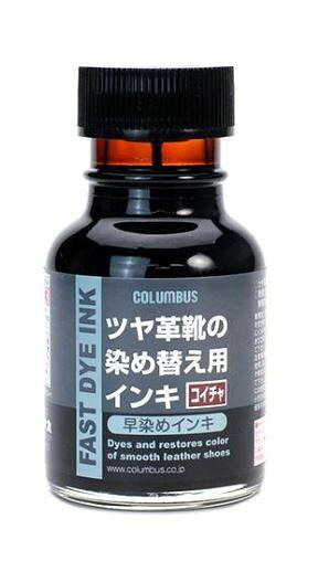 革靴を手早く染め替えます。耐候性の強い染料を使用しました。色アセが少なく、鮮明な色調が持続します。内容量70mlサイズ個装サイズ：5.0×5.0×10.0cm重量個装重量：179g成分合成樹脂、有機溶剤、染料仕様火気厳禁第4類第1石油類70...