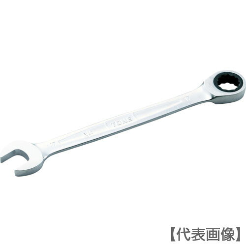 製品仕様 商品名 TONE　ラチェットめがねレンチ　13mm（RM-13）294-4120【TONE（株）】 内容量1丁 販売単位1丁 仕様●対辺寸法（mm）:13●厚み（mm）スパナ:5.9●厚み（mm）めがね:8.6●全長（mm）:17...