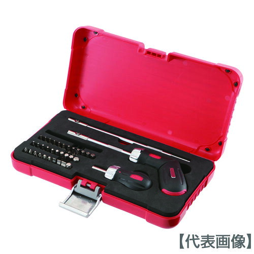 製品仕様 商品名 TONE　ラチェット式ドライバーセット　37点セット（RDS32）404-8997【TONE（株）】 内容量1S 販売単位1S 仕様●セット内容（点）:37●ケースサイズ:270X150X50mm セット内容／付属品●ラチ...